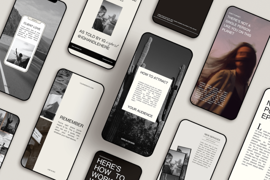 Editorial Instagram Canva Template Pack Bundle | Brand & Bloom