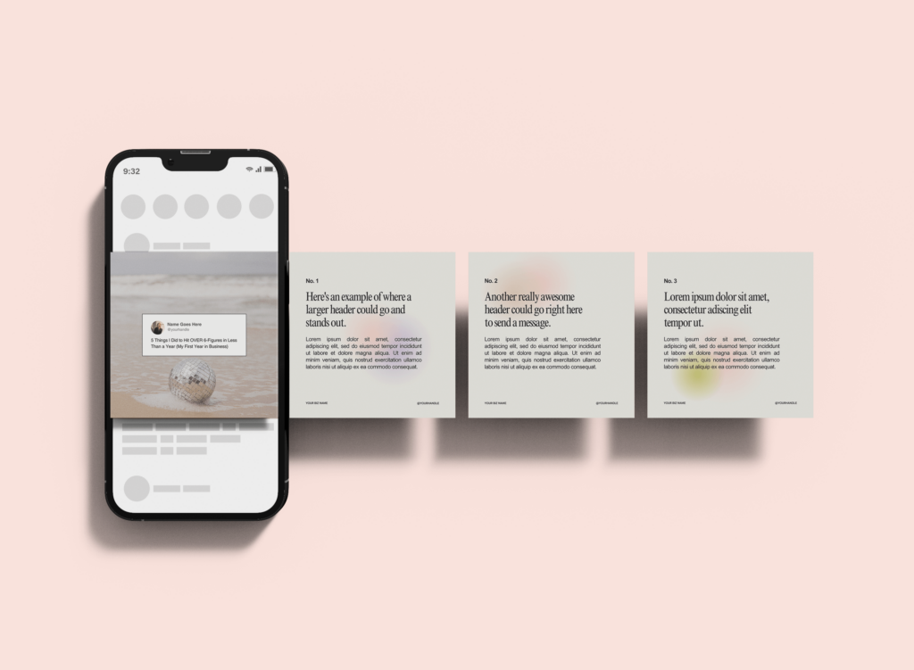 Instagram Carousel Template Bundle | Brand & Bloom