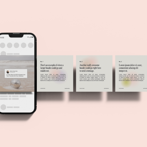 Instagram Carousel Template Bundle | Brand & Bloom