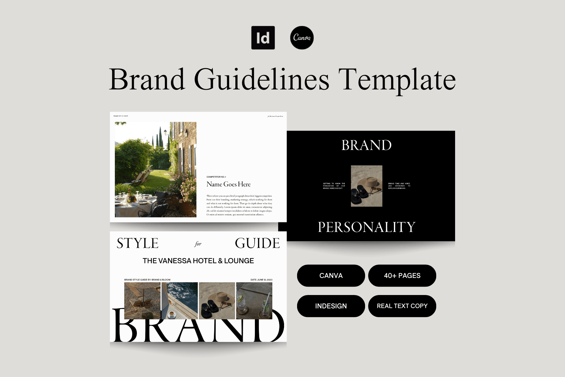 Luxury Brand Style Guide Template | Brand & Bloom