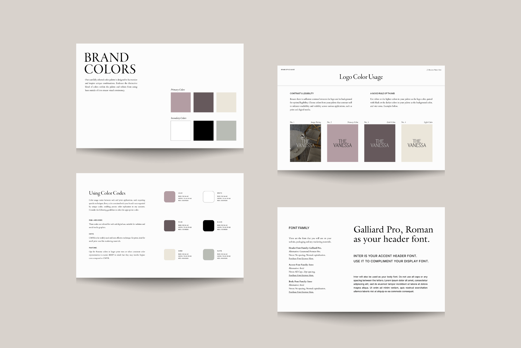 Luxury Brand Style Guide Template | Brand & Bloom