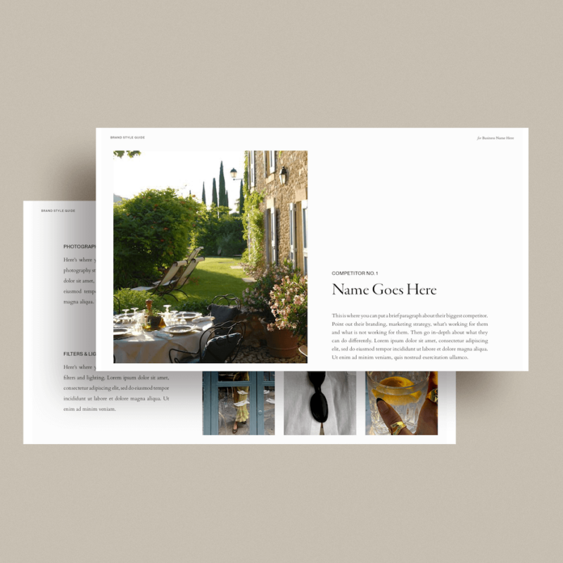 Luxury Brand Style Guide Template | Brand & Bloom