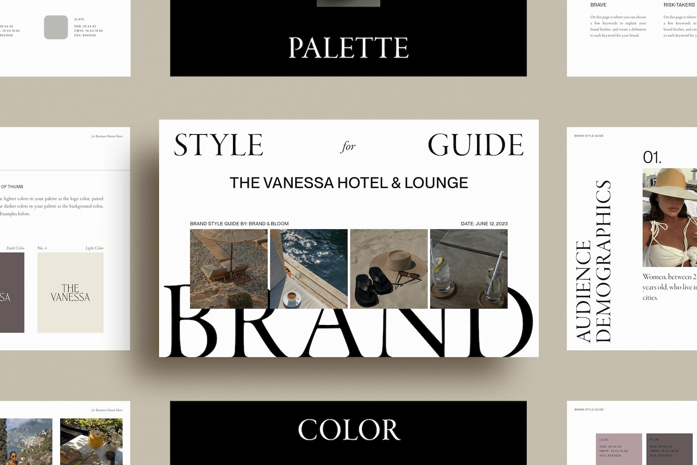Luxury Brand Style Guide Template | Brand & Bloom
